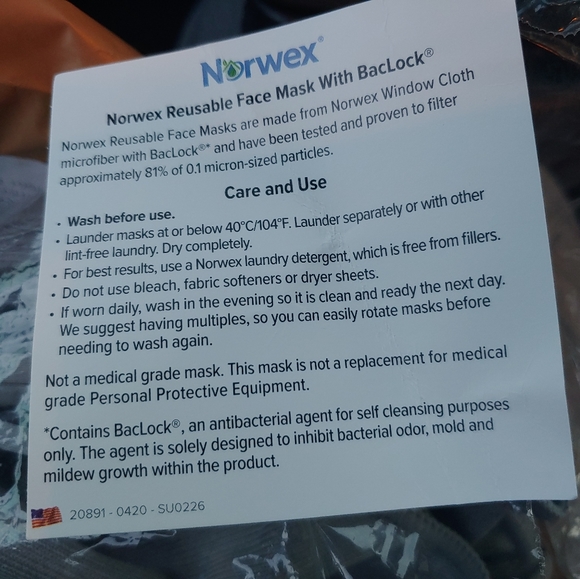 Norwex | Other | Norwex Bundle Of 2 Gray Face Masks | Poshmark